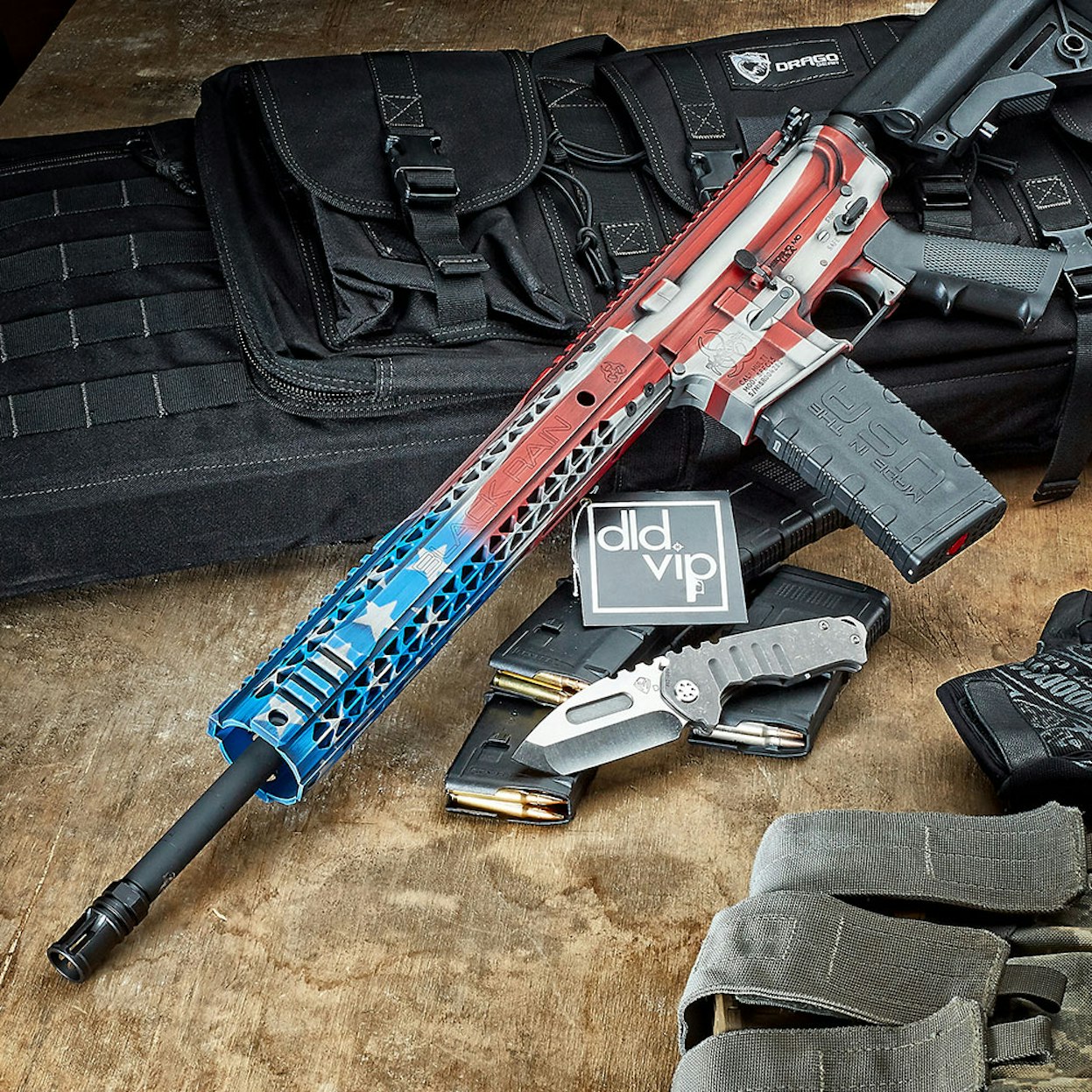 Black Rain Ordnance SPEC15 5.56 RWB Cerakote w/ MFT Stock